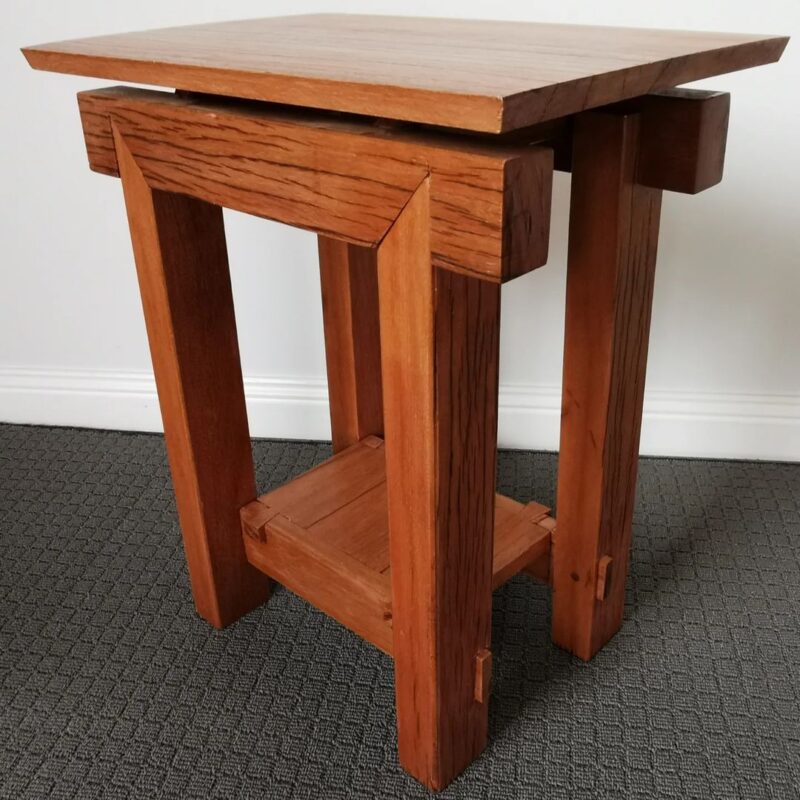 Japanese End Table – Osaka Castle - Saxon Design